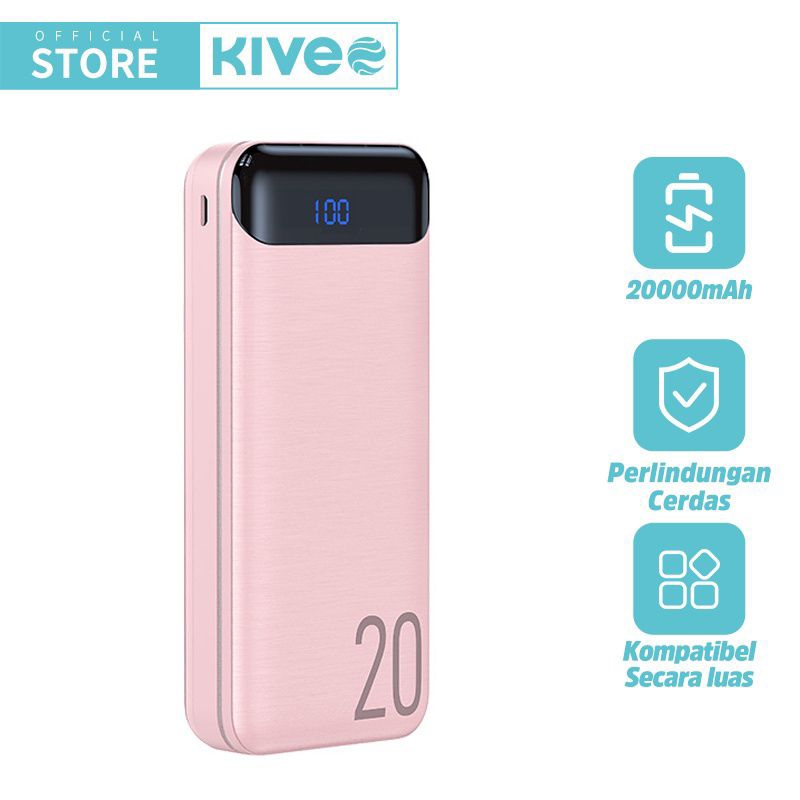 Jual Powerbank Kivee 10000mah/20000mah Led Display IC protect | Shopee ...