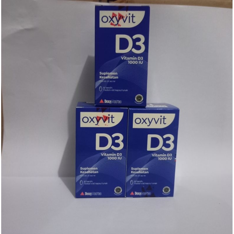 Jual OXYVIT VITAMIN D3 1000 IU isi 60 kapsul--- expired januari 2024 ...