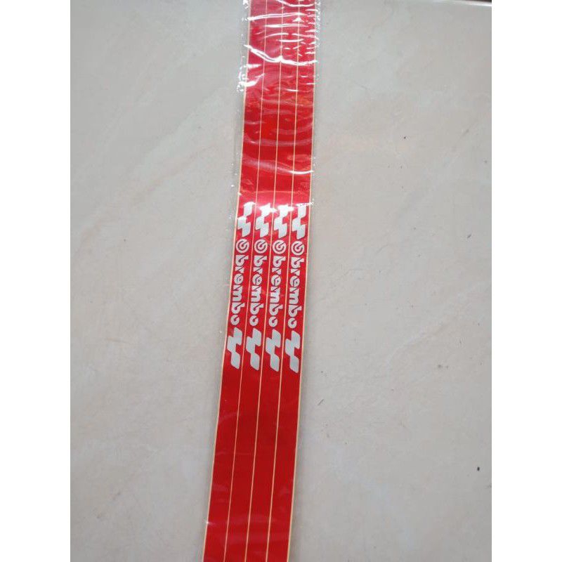 Jual 4 pcs (2set) Stiker roda ban mobil motor sticker velg velag besi ...