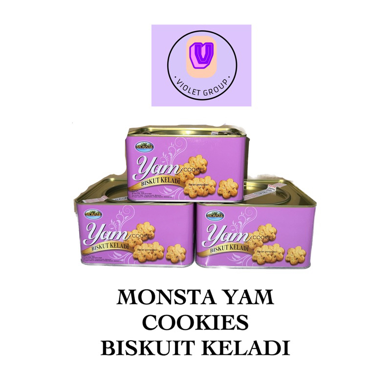 Jual MONSTA YAM COOKIES 700 GR BISKUIT KELADI TALAS IMPORT MALAYSIA ...