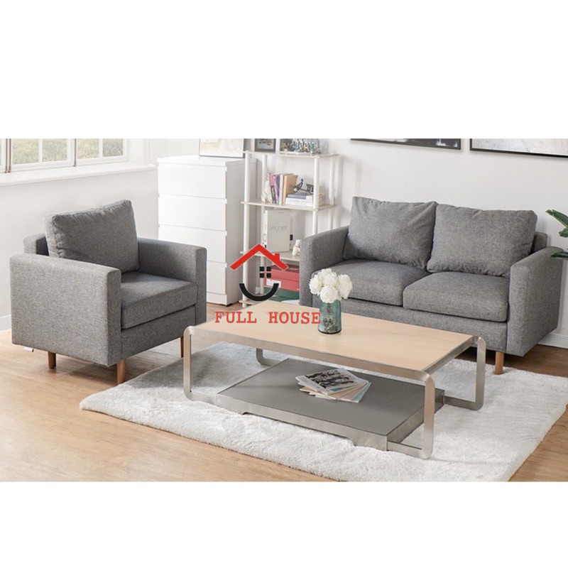 Jual set sofa kursi tamu sofa minimalis empuk 2 seater dan 1 seater ...