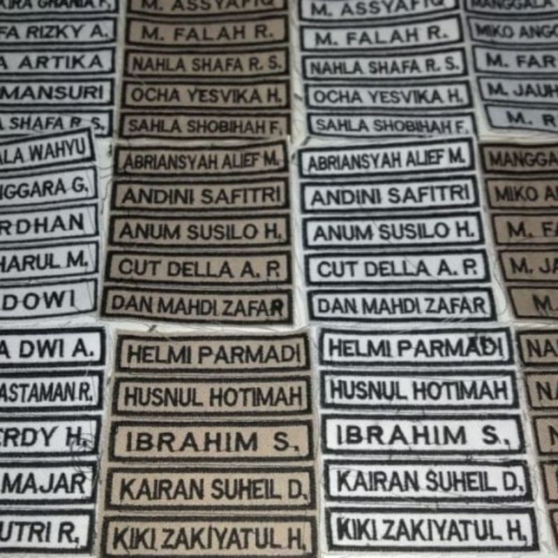 Jual papan nama border ukuran satpam | Shopee Indonesia