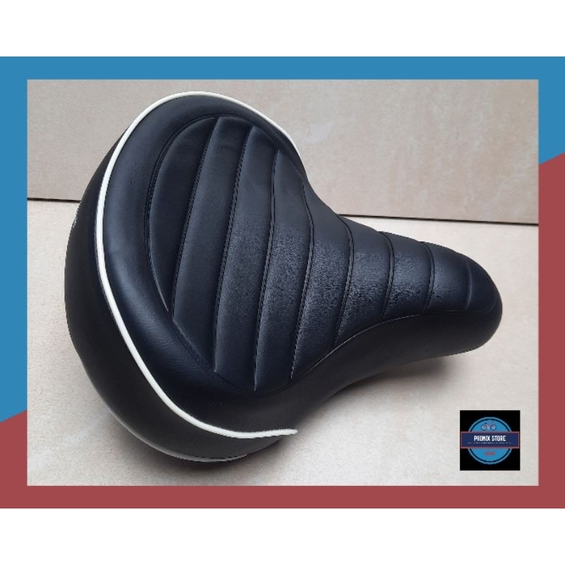Jual Jok sepeda Jumbo Hitam Genio Sadel Empuk Saddle Sadel Lebar Empuk ...