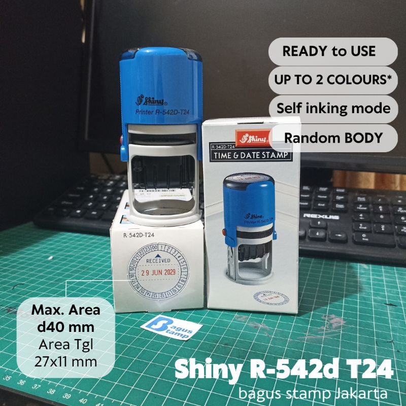 Jual Stempel Shiny Round R542D R 542D T24 Jam Tanggal Date Time ...