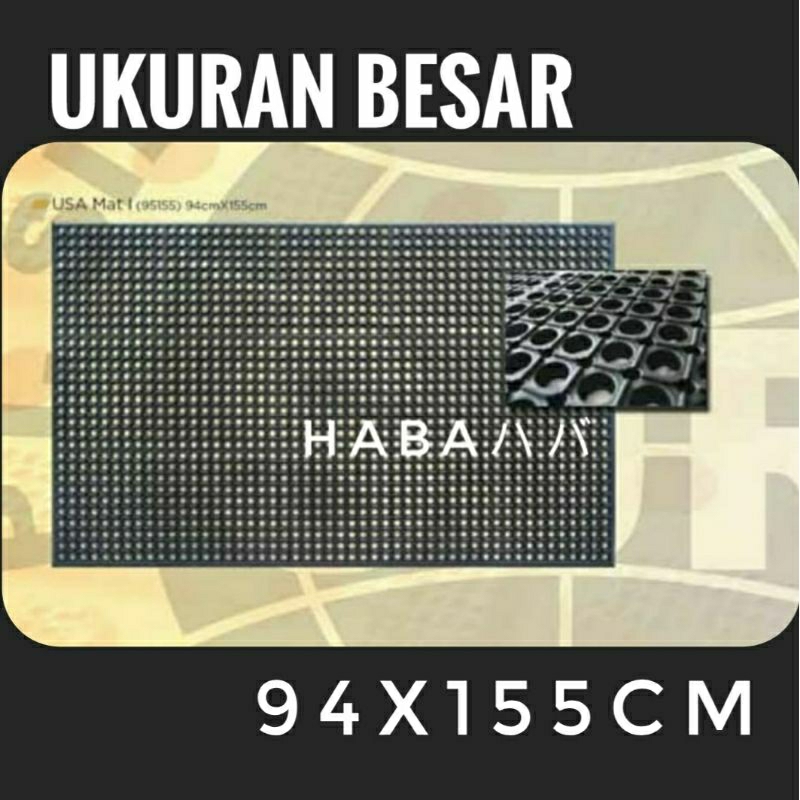 Jual JUMBO Keset karet rubber kompos heavy duty mat antislip 1.5meter ...