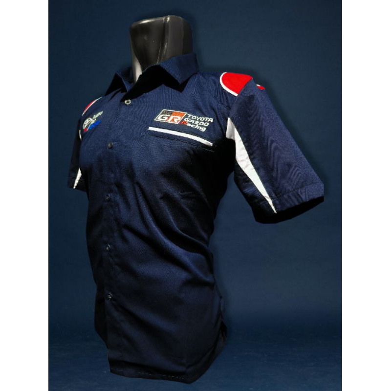 Jual Kemeja Seragam Kerja Uniform Toyota GR WearPAX Navy | Shopee Indonesia