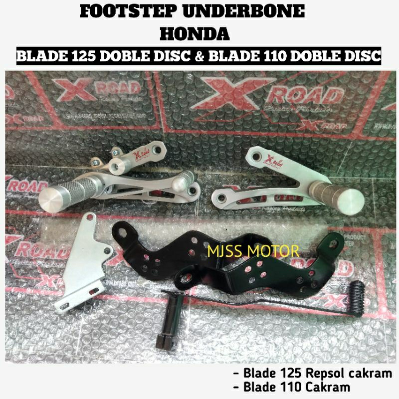 Jual Footstep Underbone X Road Blade 125 Doble Disk/Cakram/Repsol/110 ...