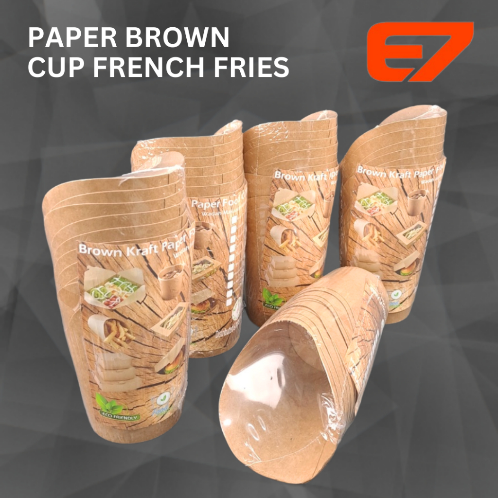 Jual Paper Cup French Fries Lunch Box Kertas Take away Snack Box ...