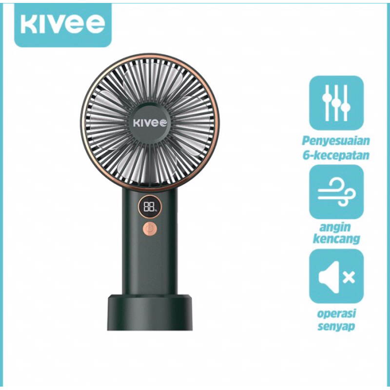 Jual Kipas Angin Portable Kivee Basike FA33 Rechargeable 2400 mAh ...