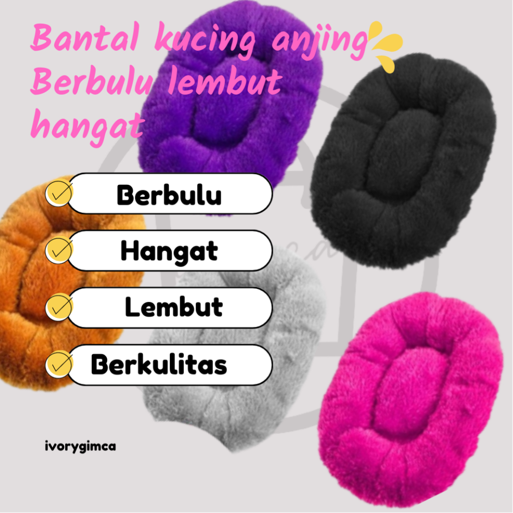 Jual kasur kucing berbulu lembut nyaman hangat gimca | Shopee Indonesia