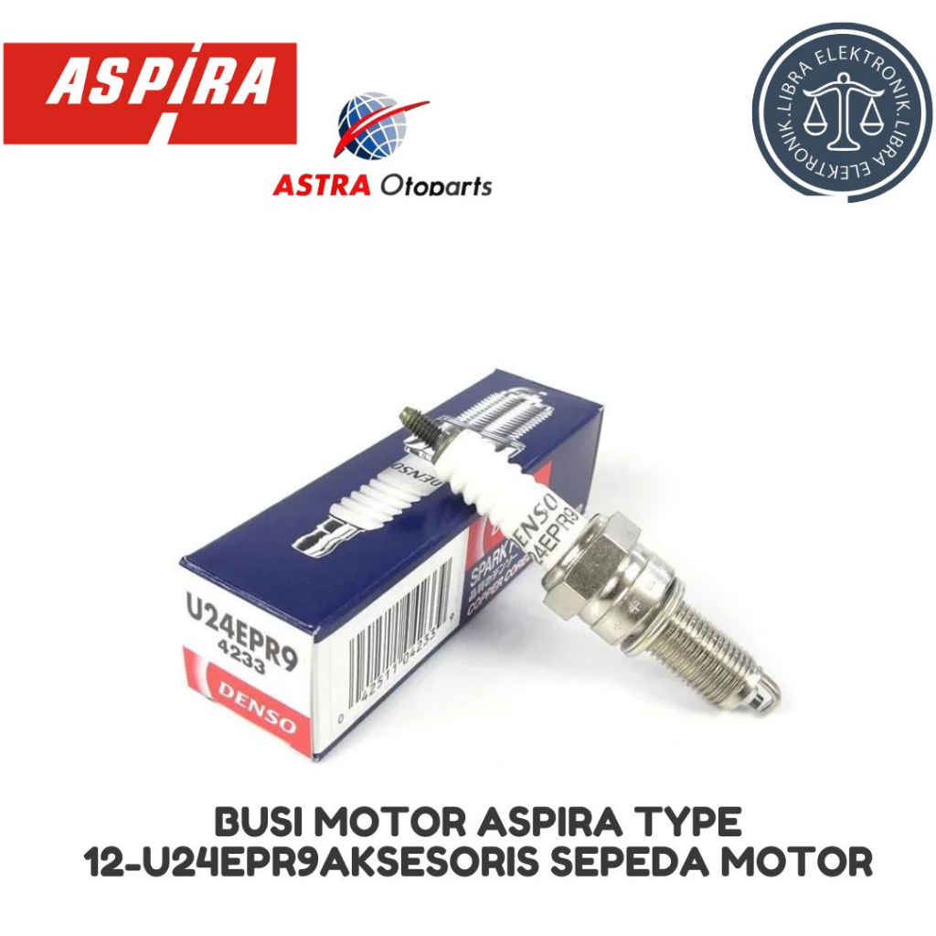 Jual Busi Motor ASPIRA Type 12-U24EPR9 Buat Motor JUPITER MX | Shopee ...