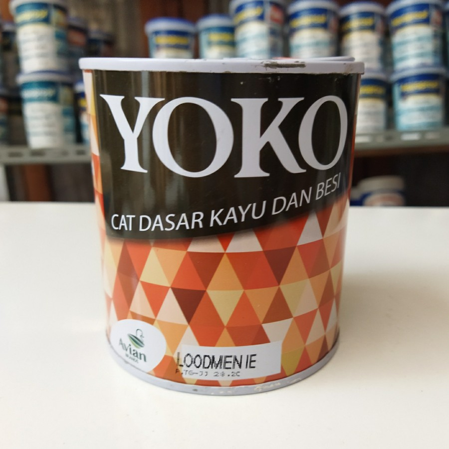 Jual Meni Kayu Loodmenie Yoko Cat Dasar Kayu Besi Orange Kaleng ...