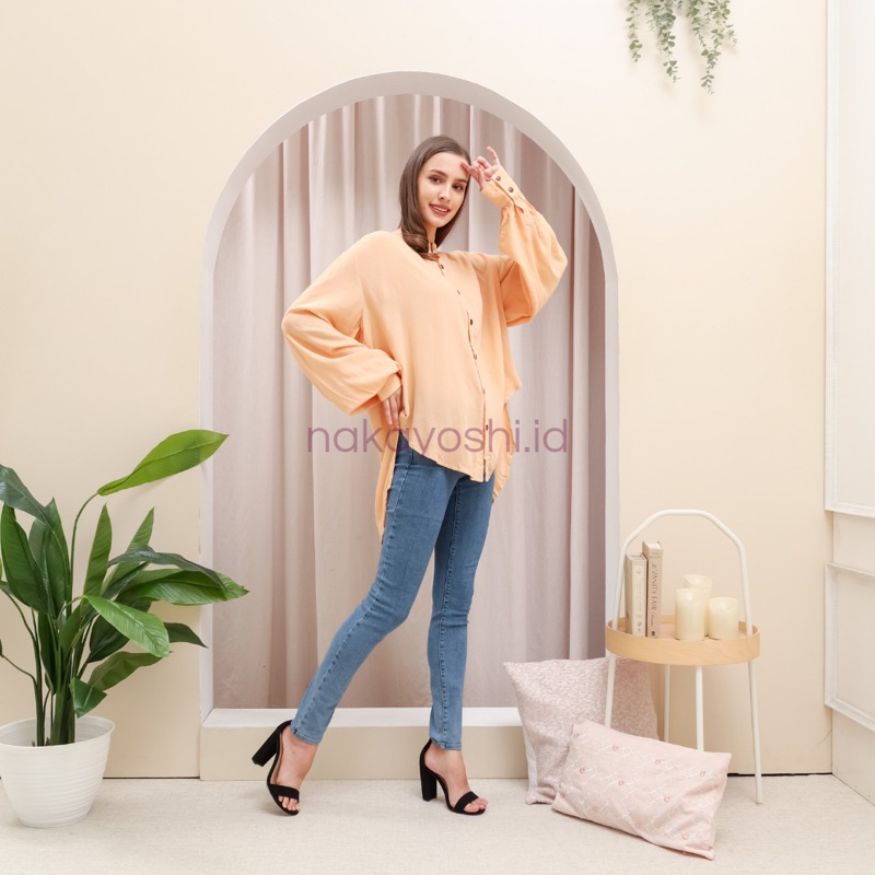 Jual ANNA SHIRT PEACH | Shopee Indonesia