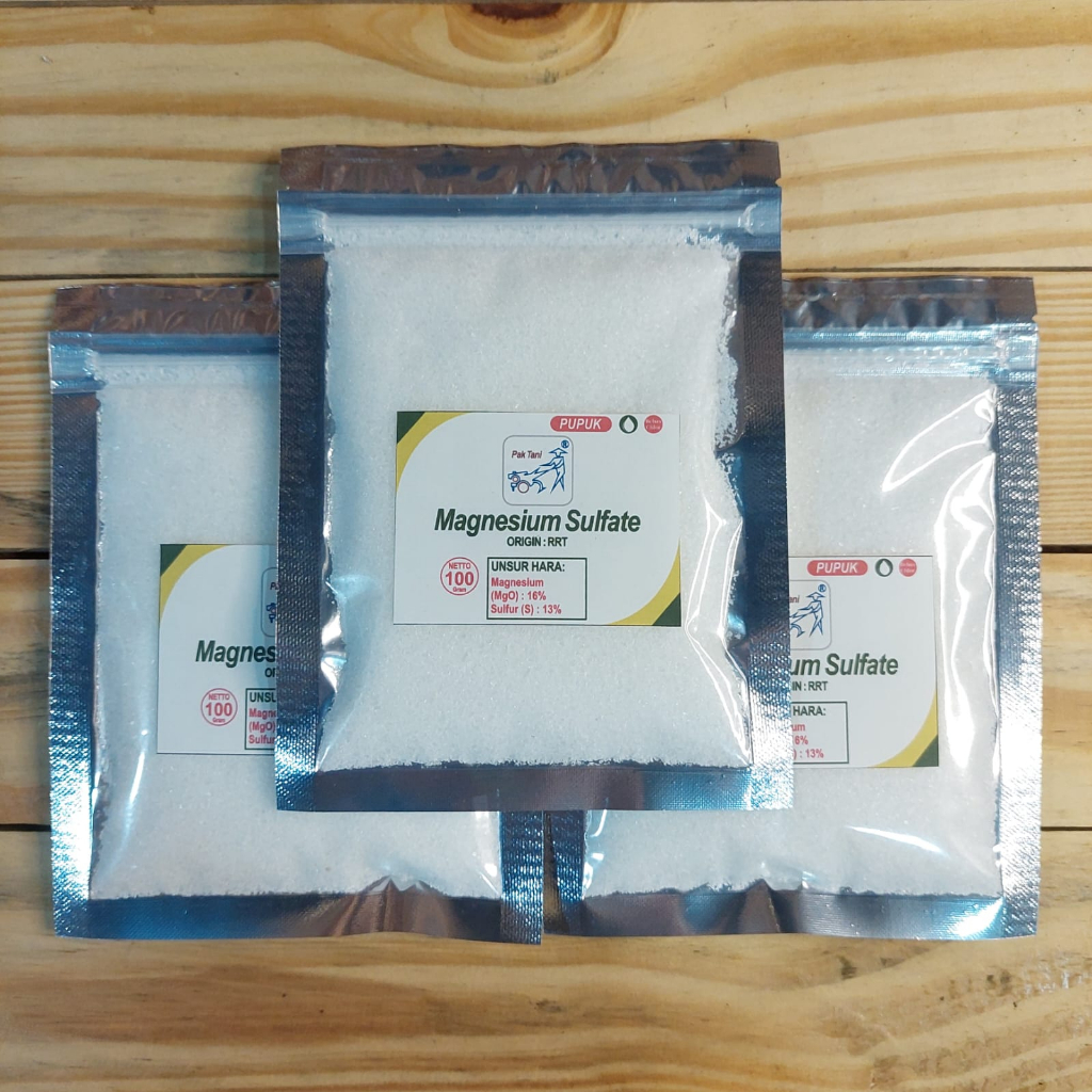 Jual Pupuk Mikro Unsur Magnesium Sulfate Pak Tani Kemasan 100 Gram ...