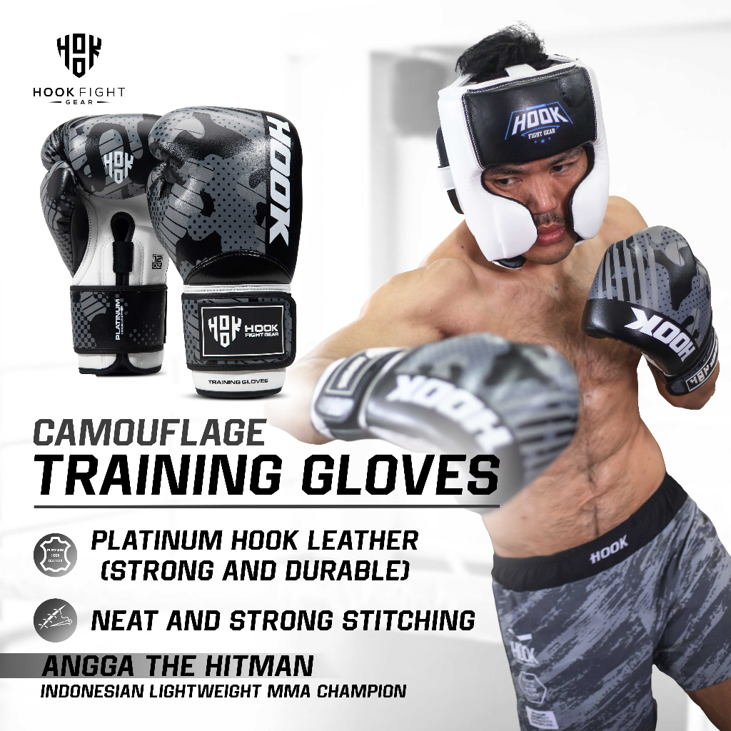 Jual SARUNG TINJU HOOK FIGHT GEAR, BOXING GLOVES, SARUNG MUAYTHAI ...