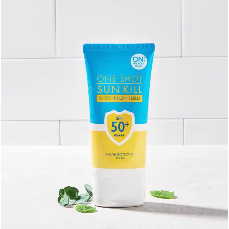 Jual On The Body One Shot Sun Kill Sunscreen 150ml | Shopee Indonesia