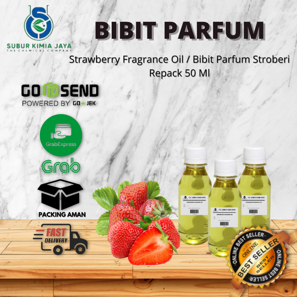 Jual Bibit Parfum Stroberi / Strawberry Fragrance Oil 50 Ml | Shopee ...