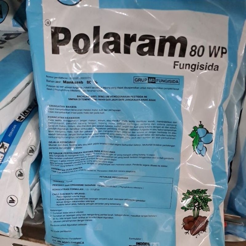 Jual POLARAM BIRU 1KG FUNGISIDA MANCOZEB BIRU 80% | Shopee Indonesia
