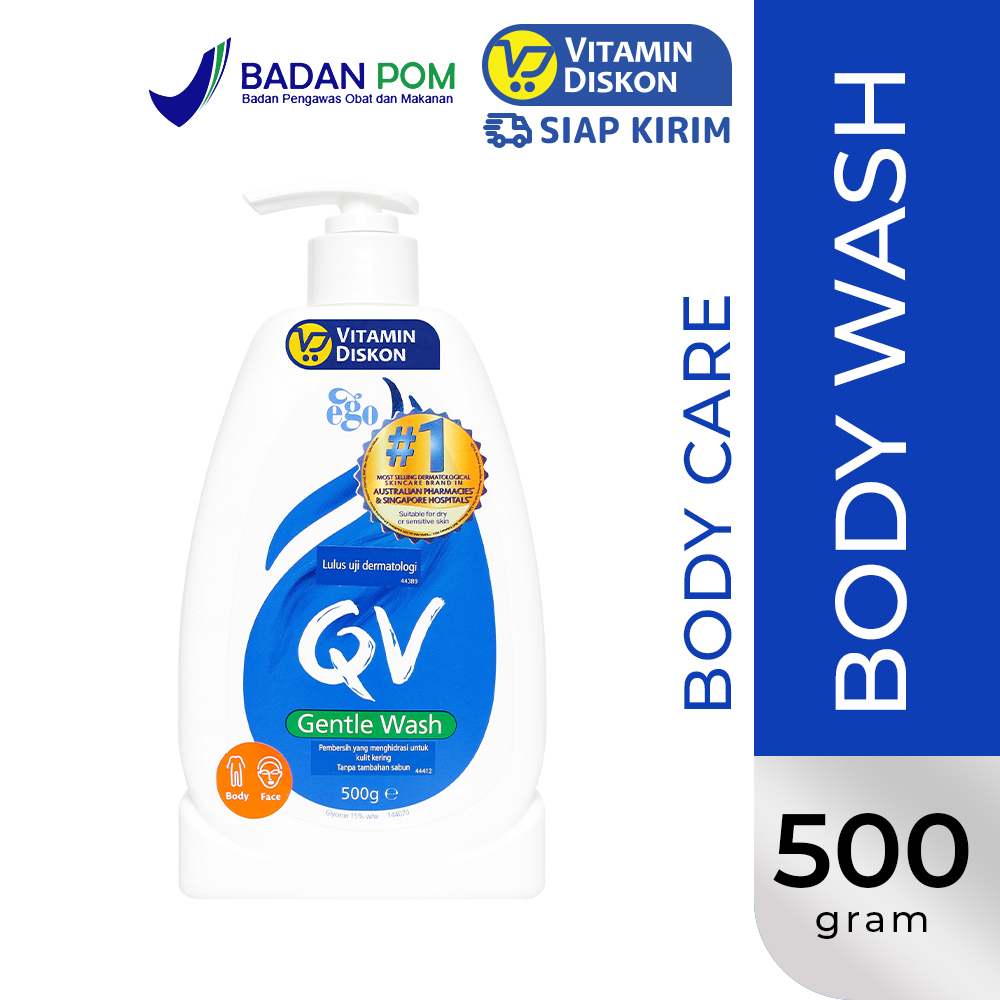 Jual QV GENTLE WASH 500GR BPOM | sabun mandi untuk kulit sensitif ...
