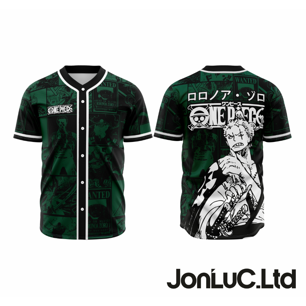 Jual Baju Jersey Baseball Roronoa Zoro Black Limited Edition [Jersey ...