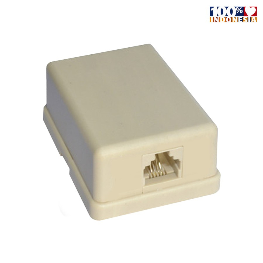 Jual Roset Telepon / Box Terminal Kabel Telepon RJ-11 | Shopee Indonesia