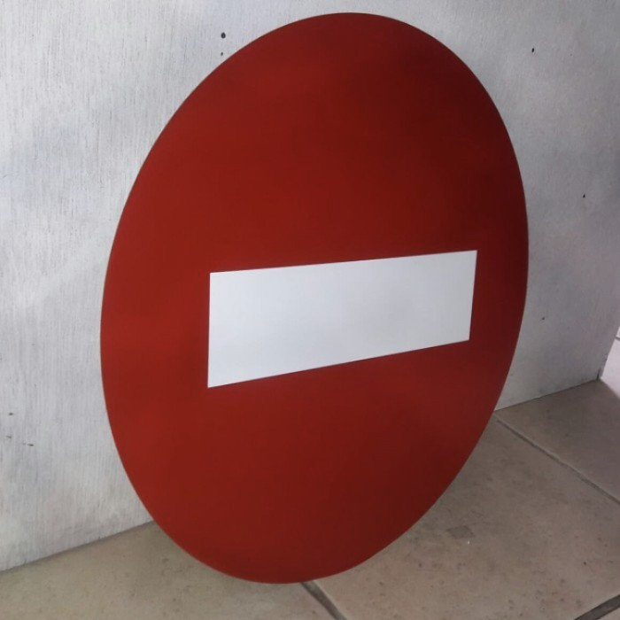 Jual custom Sign Rambu bulat 40cm | Shopee Indonesia