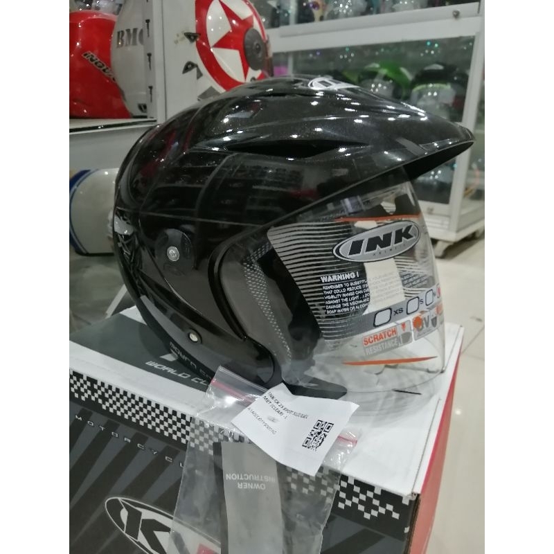 Jual HELM INK CX 25 BLACK METALIK ORIGINAL HELM INK CX25 BLACK METALIK ...