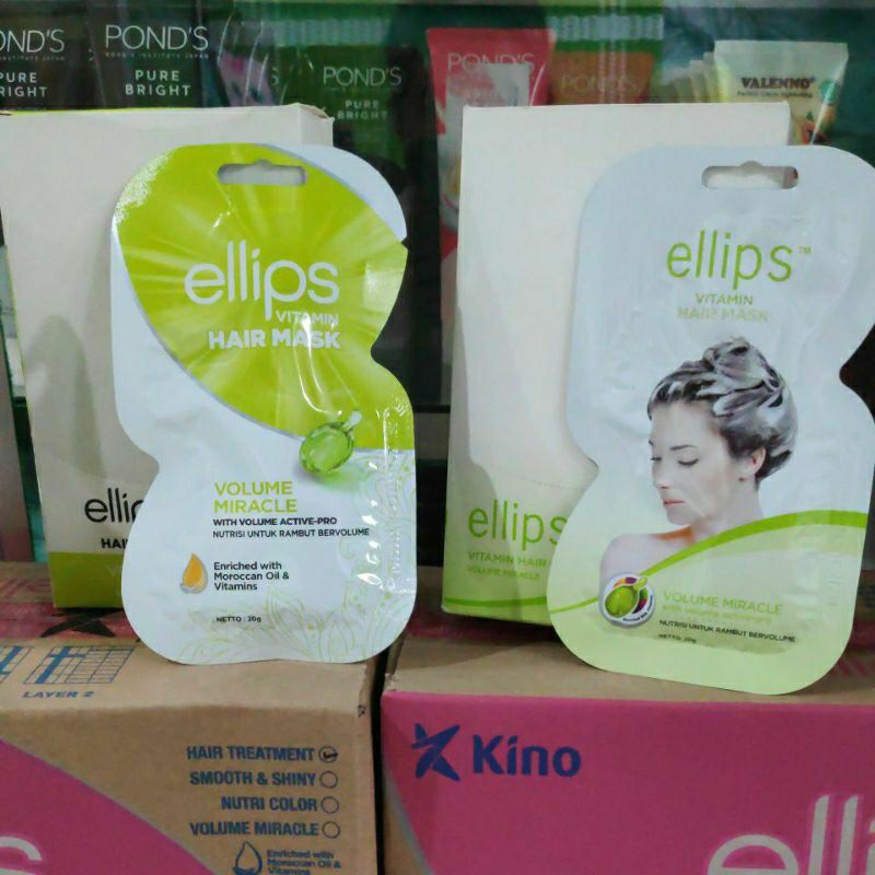 Jual Ellips Vitamin Hair Mask 1 Box isi 12 Sachet Hair Treatment ...