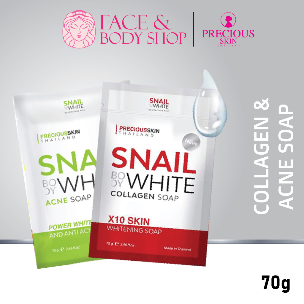 Jual Precious Skin Thailand Snail Body White Anti Acne Collagen X10 ...