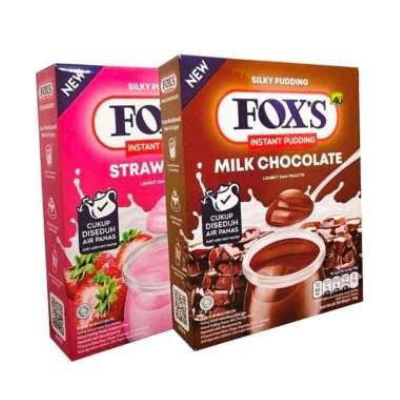 Jual FOX'S Instant Pudding Strawberry dan coklat (160g) | Shopee Indonesia