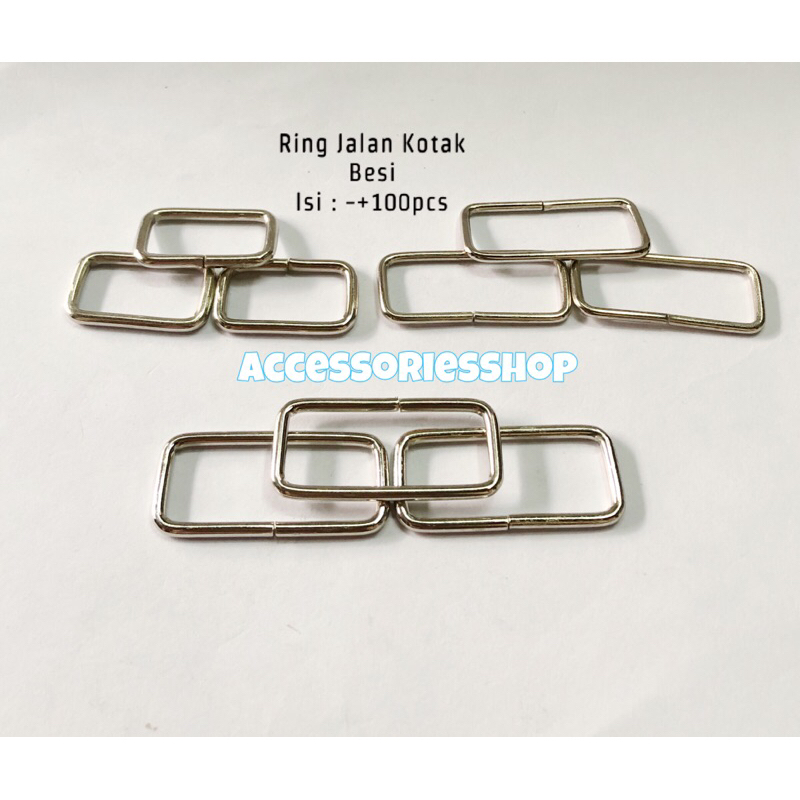 Jual Ring kotak besi nikel (-+100pcs) | Shopee Indonesia