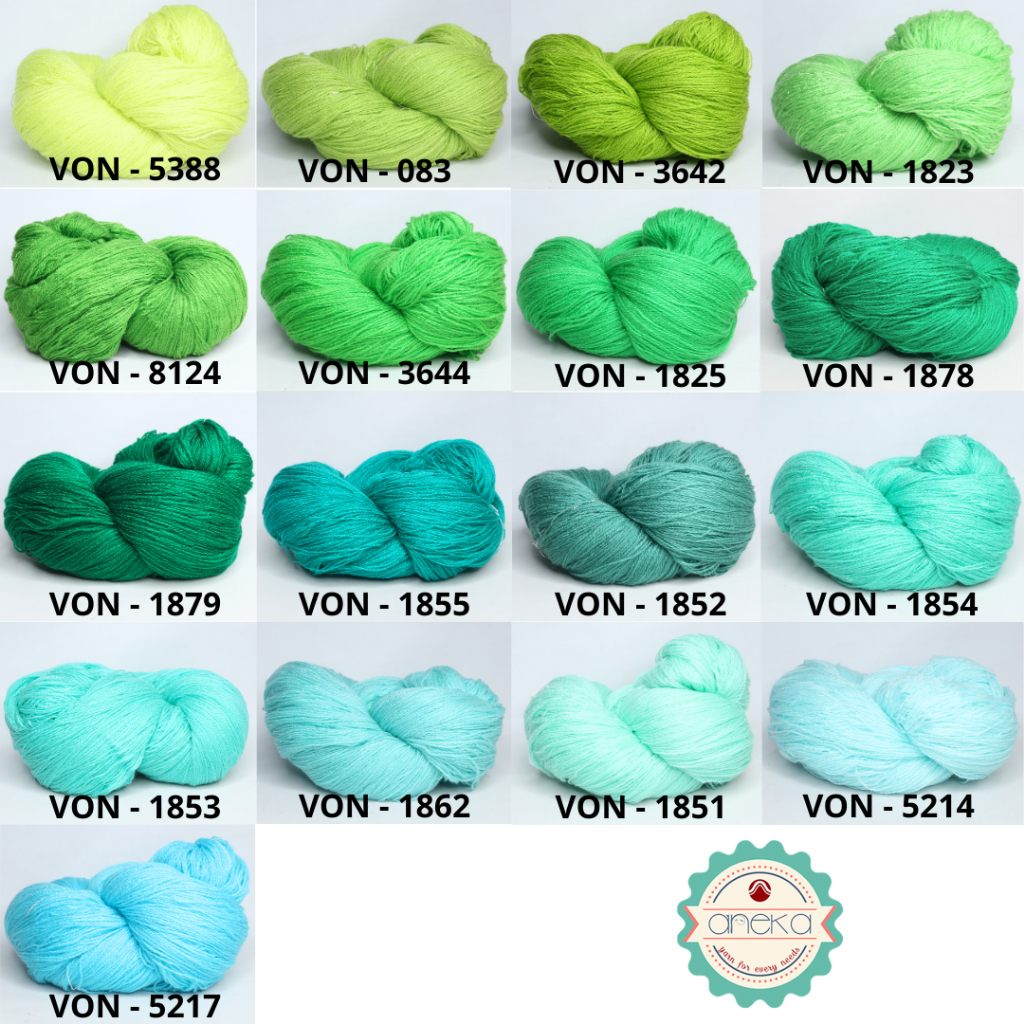 Jual KATALOG - Benang Rajut Wool / Wol / Siet Yarn 200 gram VONEL ...
