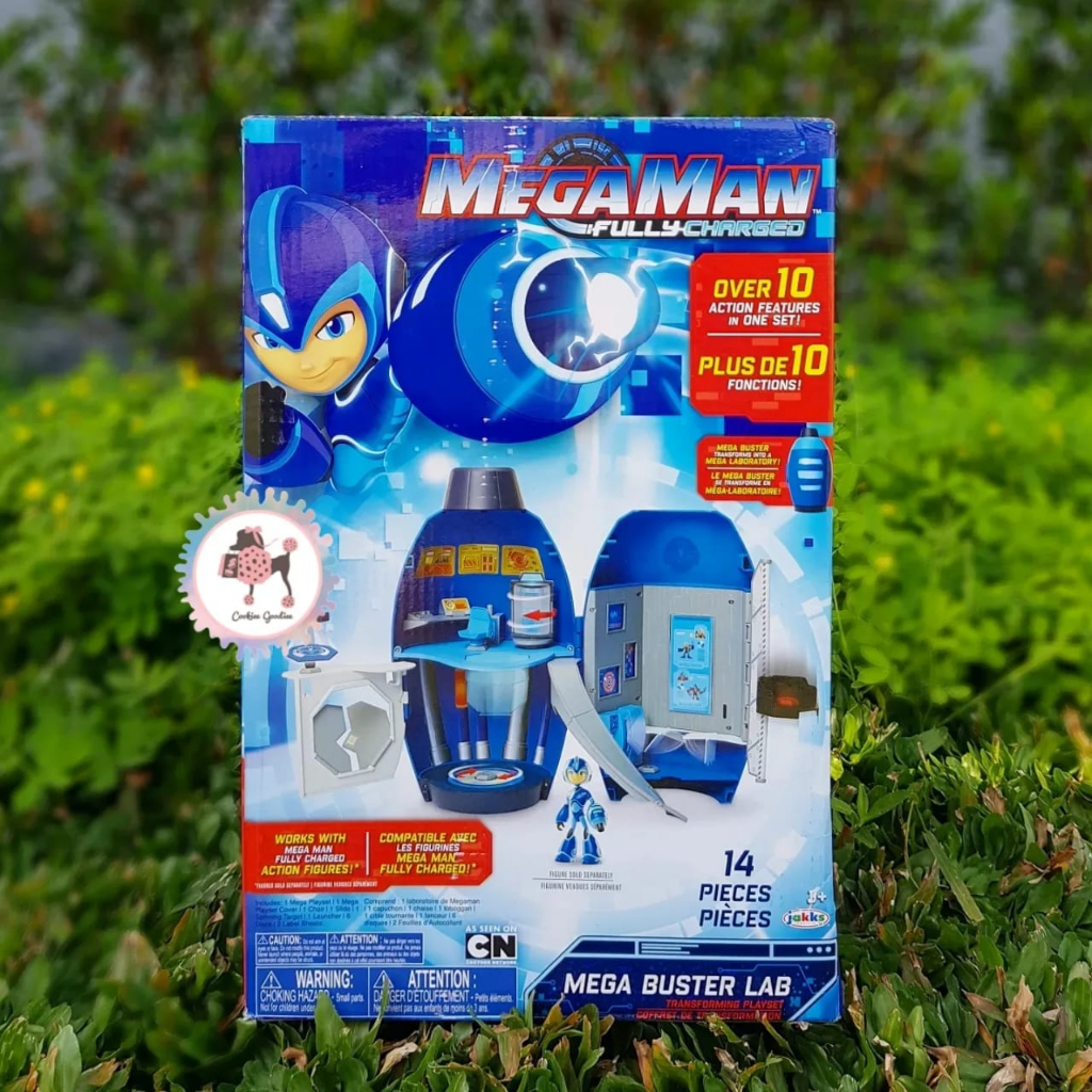 Jual Mega Man Fully Charged Mega Buster Transforming Lab Playset ...