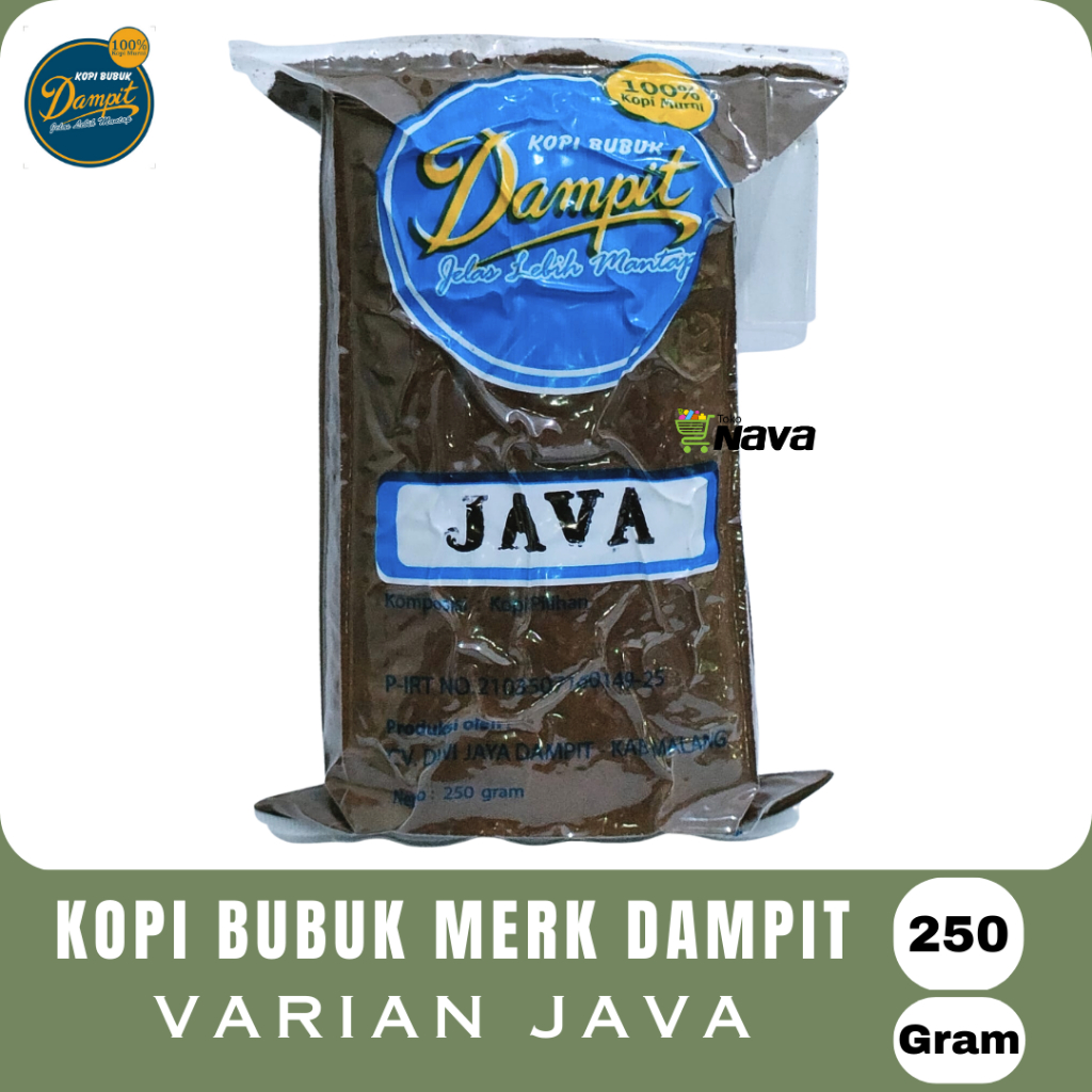 Jual KOPI BUBUK MERK DAMPIT VARIAN JAVA 250 G / KOPI DAMPIT / ROBUSTA ...
