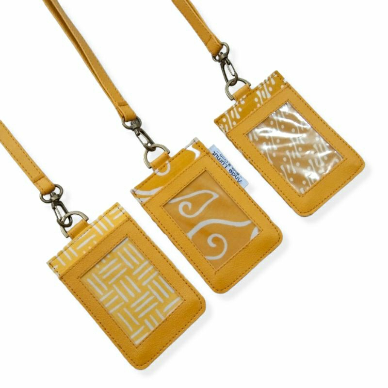 Jual Lanyard Gantungan Name Tag Id Card Holder Warna Kuning - Andelumut ...