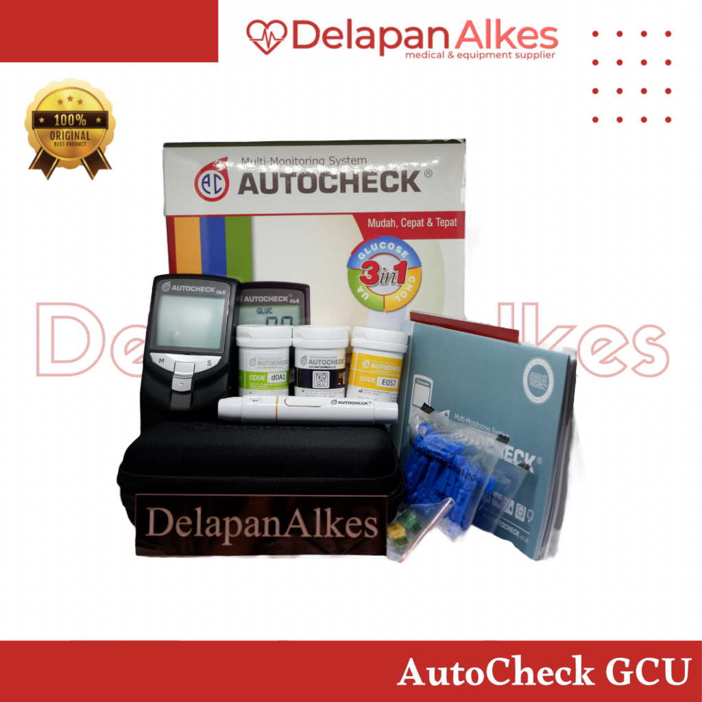 Jual AUTOCHECK 3in1 Monitoring System GCU Alat Mesin Cek Gula Darah ...