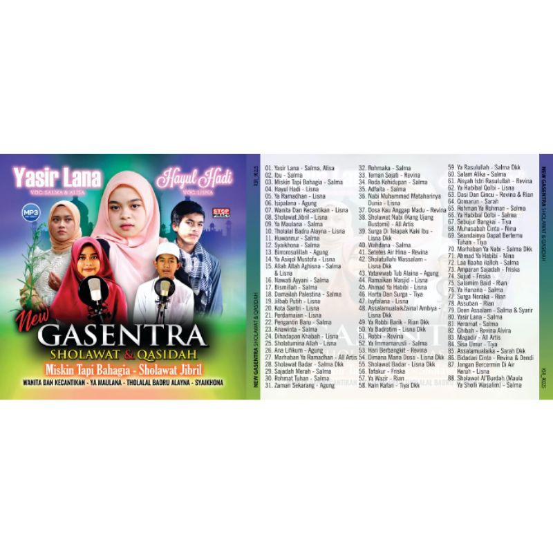 Jual kaset lagu Mp3 New Gasentra Sholawat & Qasidah Yasir Lana [ 2023 ] | Shopee Indonesia