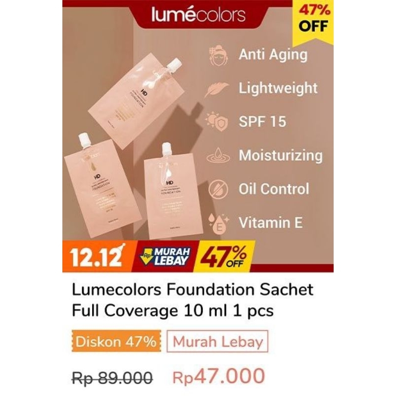 Jual Fondation Sachet | Shopee Indonesia