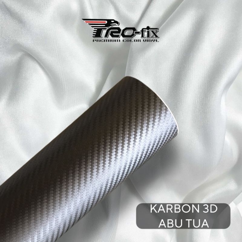 Jual sticker skotlet karbon 3D abu tekstur kasar profix premium vinyl ...