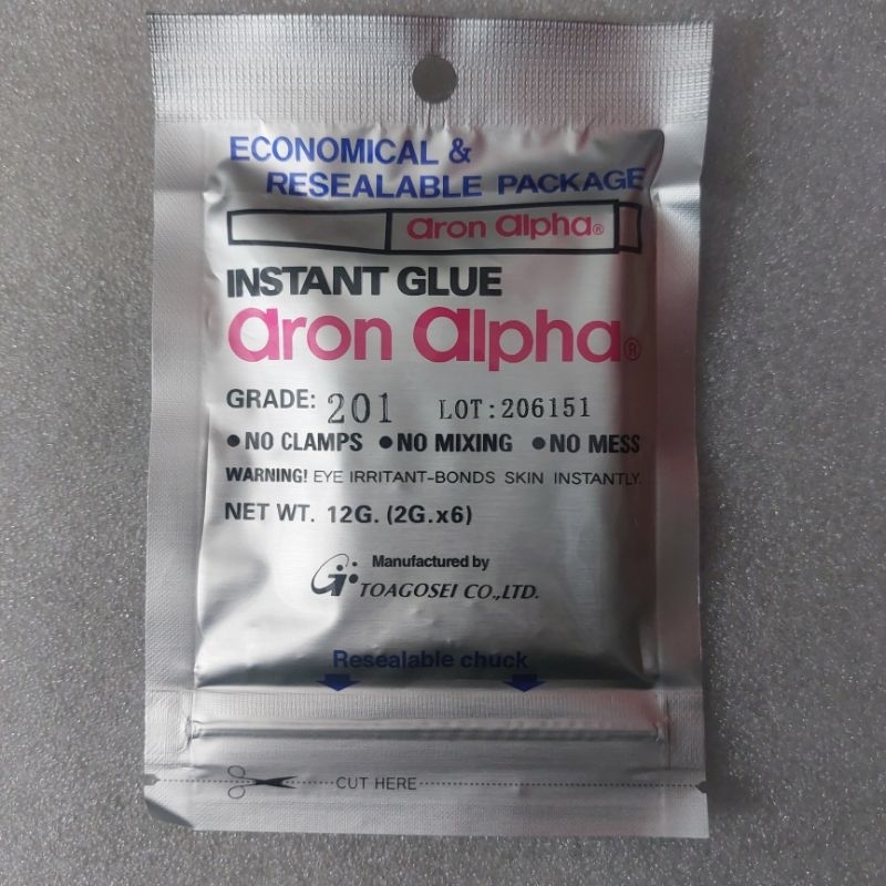 Jual Lem Aron Alpha Instant Glue Grade 201 Per Pack | Shopee Indonesia