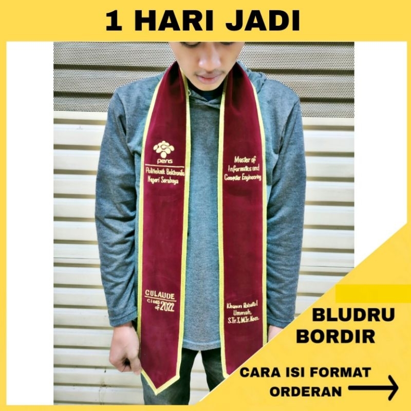 Jual (PO 10 HARI ) SELEMPANG WISUDA LEHER SELEMPANG KALUNG | Shopee ...