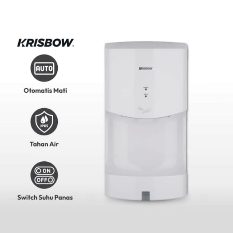 Jual krisbow hand dryer ak 2630 tk legend pengering tangan universal ...