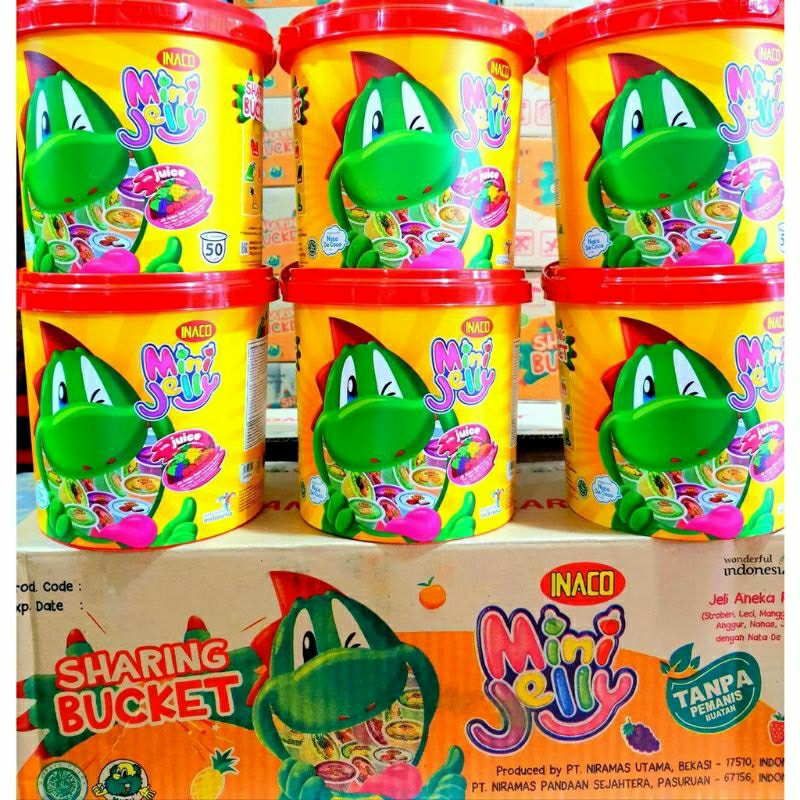Jual INACO MINI JELLY KEMASAN BUCKET/TIMBA | Shopee Indonesia