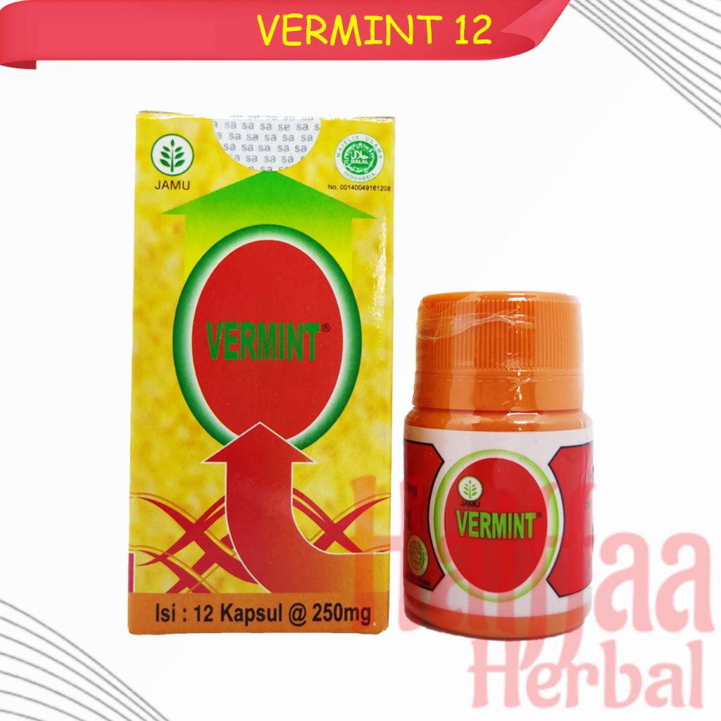 Jual Vermint Ekstrak Kapsul Cacing Original 12 kapsul untuk typus ...