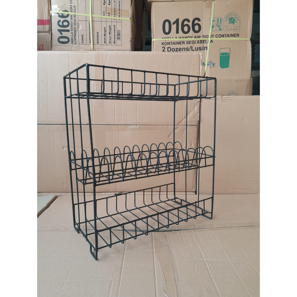 Jual rak piring gantung / rak piring wastafel / rak piring rpk hitam ...
