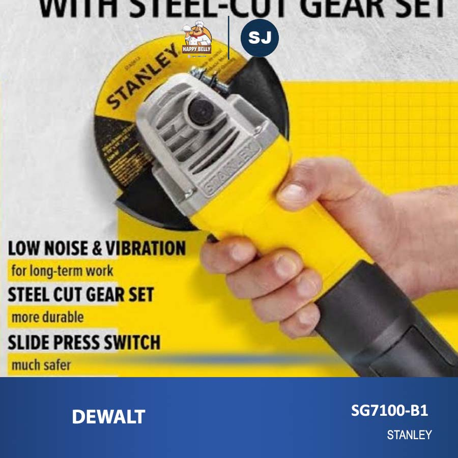 Jual Mesin Grinda Stanley SG7100-B1 angle Grinder Slim 4" - 750W ...