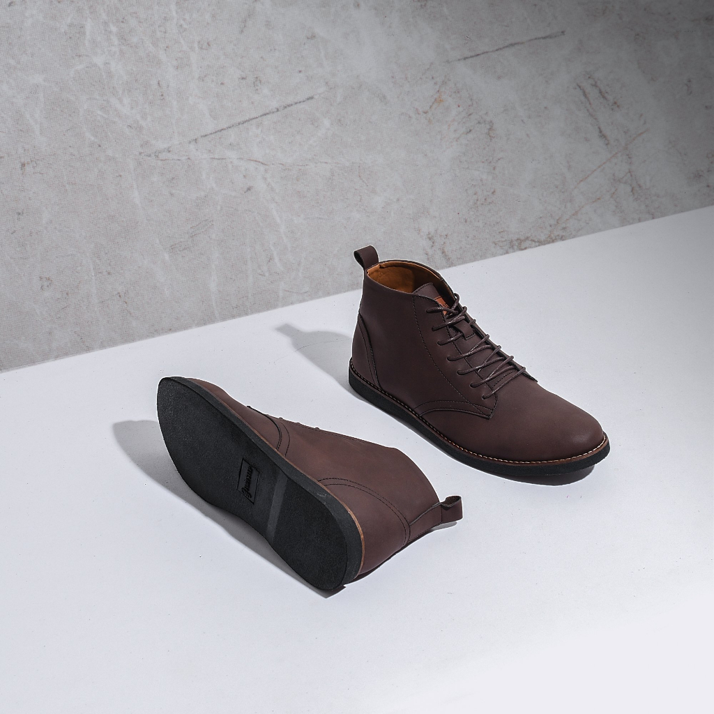Jual Sepatu Boots Pria Footstep Footwear - Eleanor Darkbrown | Shopee ...