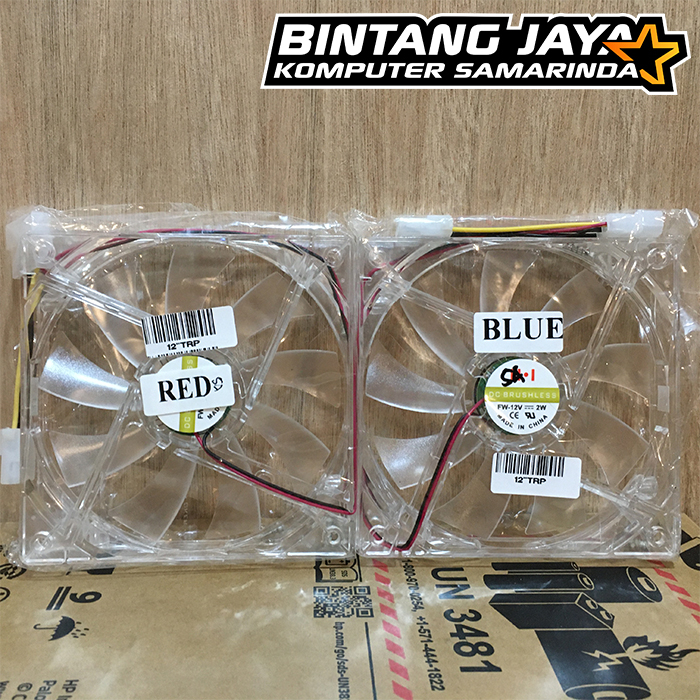 Jual Fan Casing PC Transparan LED 12 cm | Shopee Indonesia