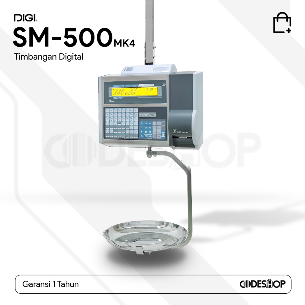 Jual Digi Sm-500 Mk4 Timbangan Digital Timbang Ikan Sayur Cetak Label ...
