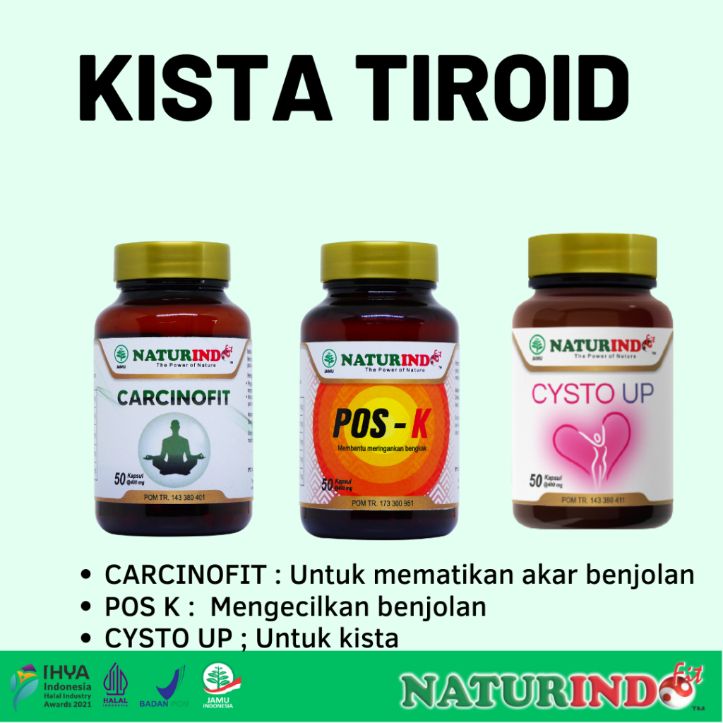 Jual Obat Gondok Kelenjar Tiroid Hipertiroid Gondok Beracun Kista ...